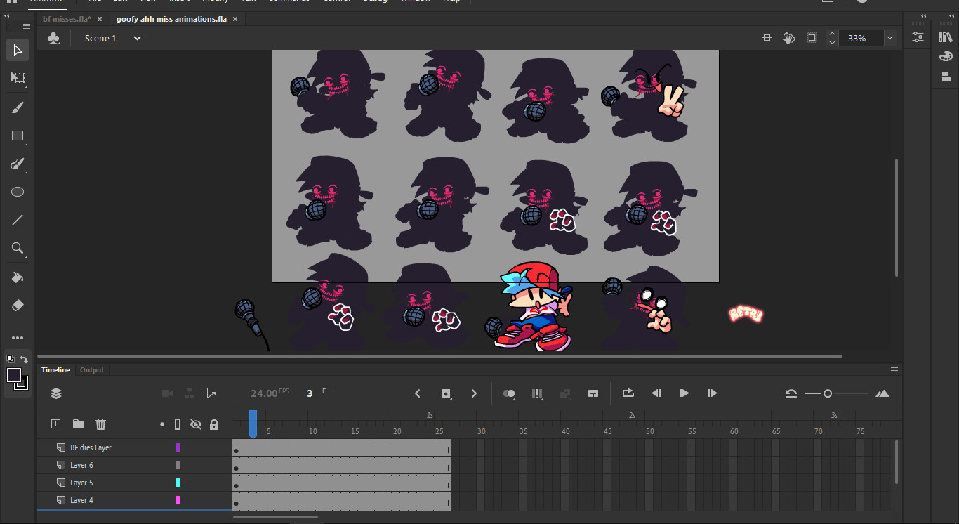 corrupted BF FLA re-creation Modding Tool for Friday Night Funkin' | FNF Modding Tools