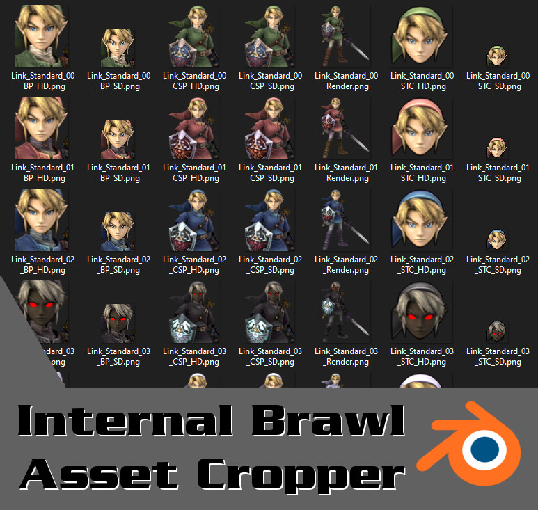 Internal Brawl Asset Cropper for Blender 4.0.2 Modding Tool for Super ...