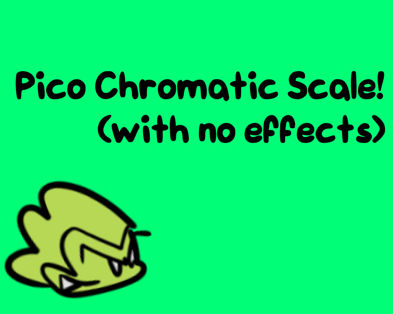 PICO CHROMATIC SCALE WITH NO EFFECTS! Modding Tool for Friday Night Funkin' | FNF Modding Tools