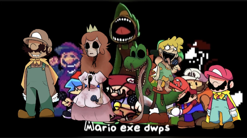 Sonic exe (Mario mix) DWPS! [Friday Night Funkin'] [Modding Tools]