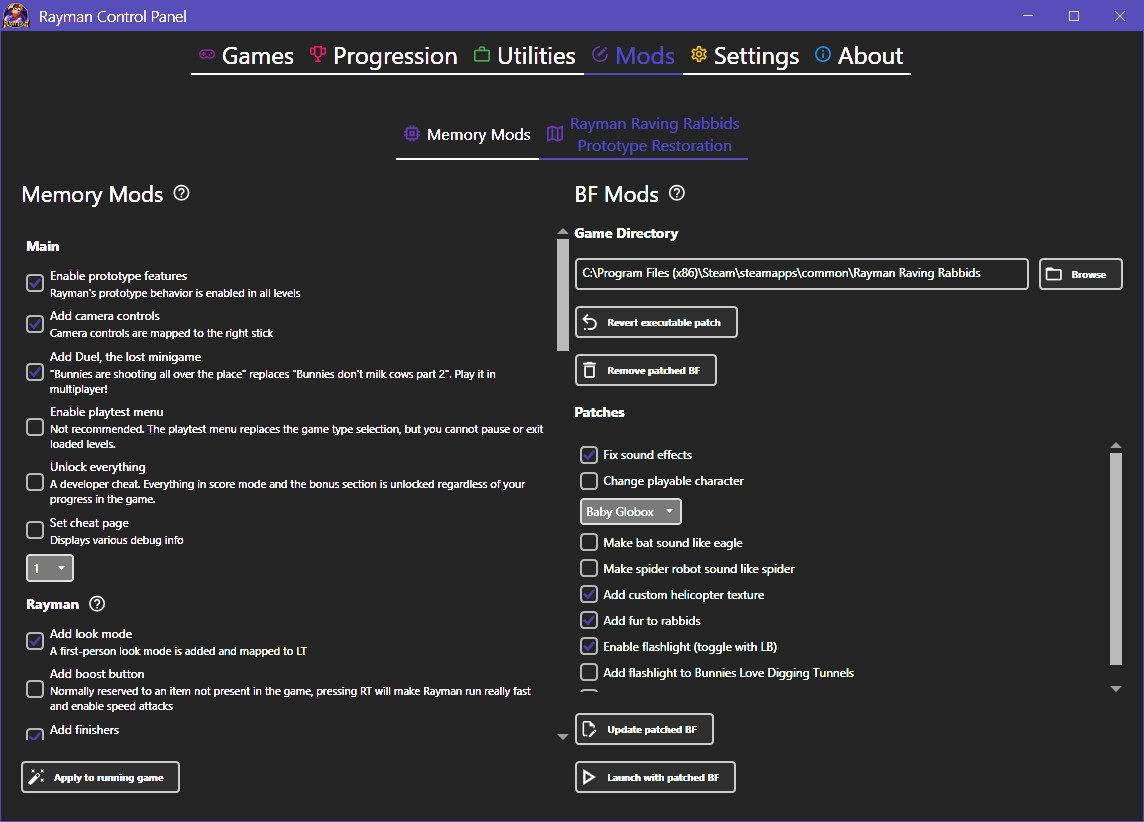 Rayman Control Panel [Rayman 3: Hoodlum Havoc] [Modding Tools]