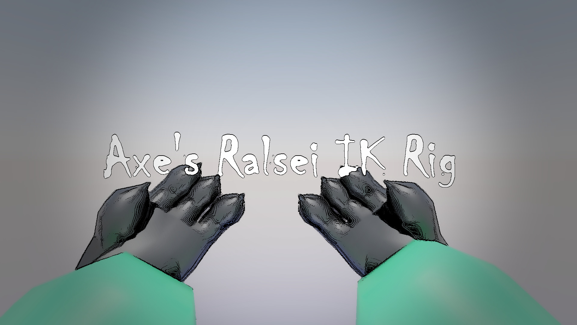 Ralsei Viewmodel IK Rig (Blender) [Deltarune] [Modding Tools]