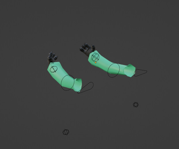 Ralsei Viewmodel Better IK Rig (Blender) [Deltarune] [Modding Tools]