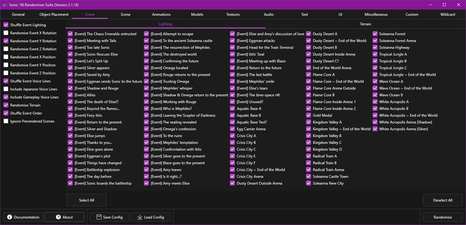 Sonic '06 Randomiser Suite [Sonic the Hedgehog (2006)] [Modding Tools]