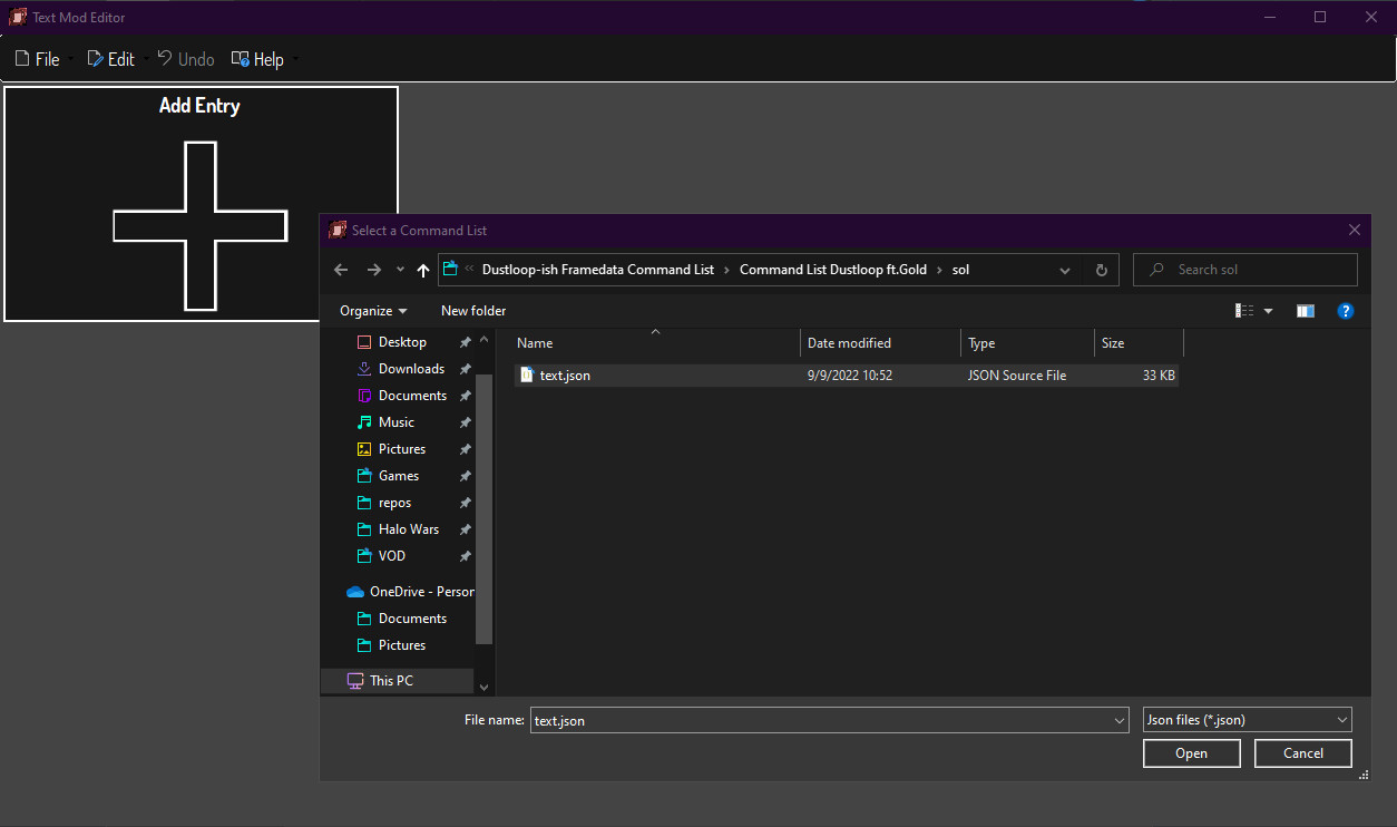 Text Mod Editor Modding Tool for GUILTY GEAR -STRIVE- | GGST Modding Tools