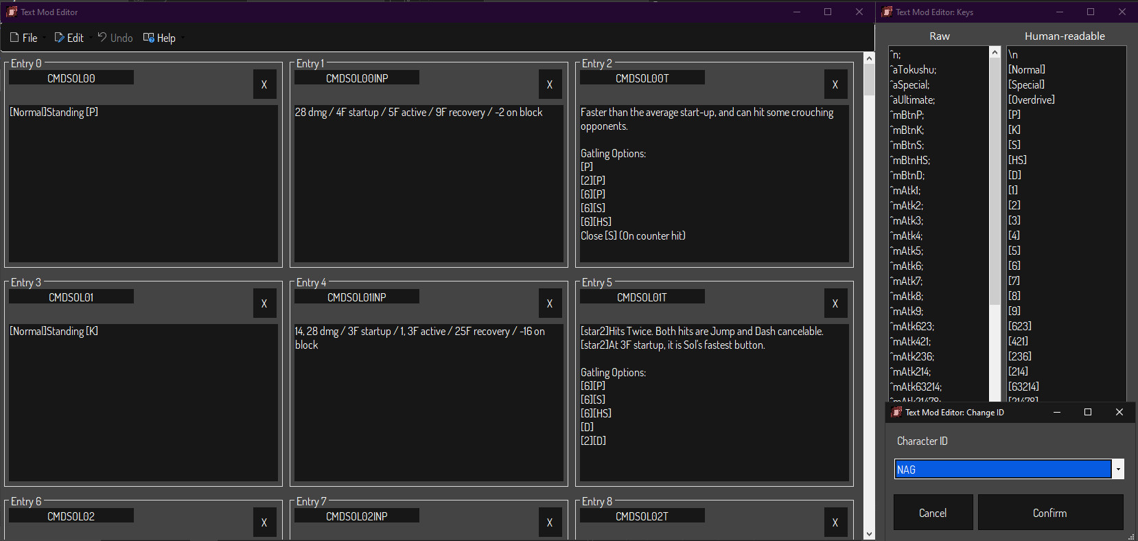 Text Mod Editor Modding Tool for GUILTY GEAR -STRIVE- | GGST Modding Tools