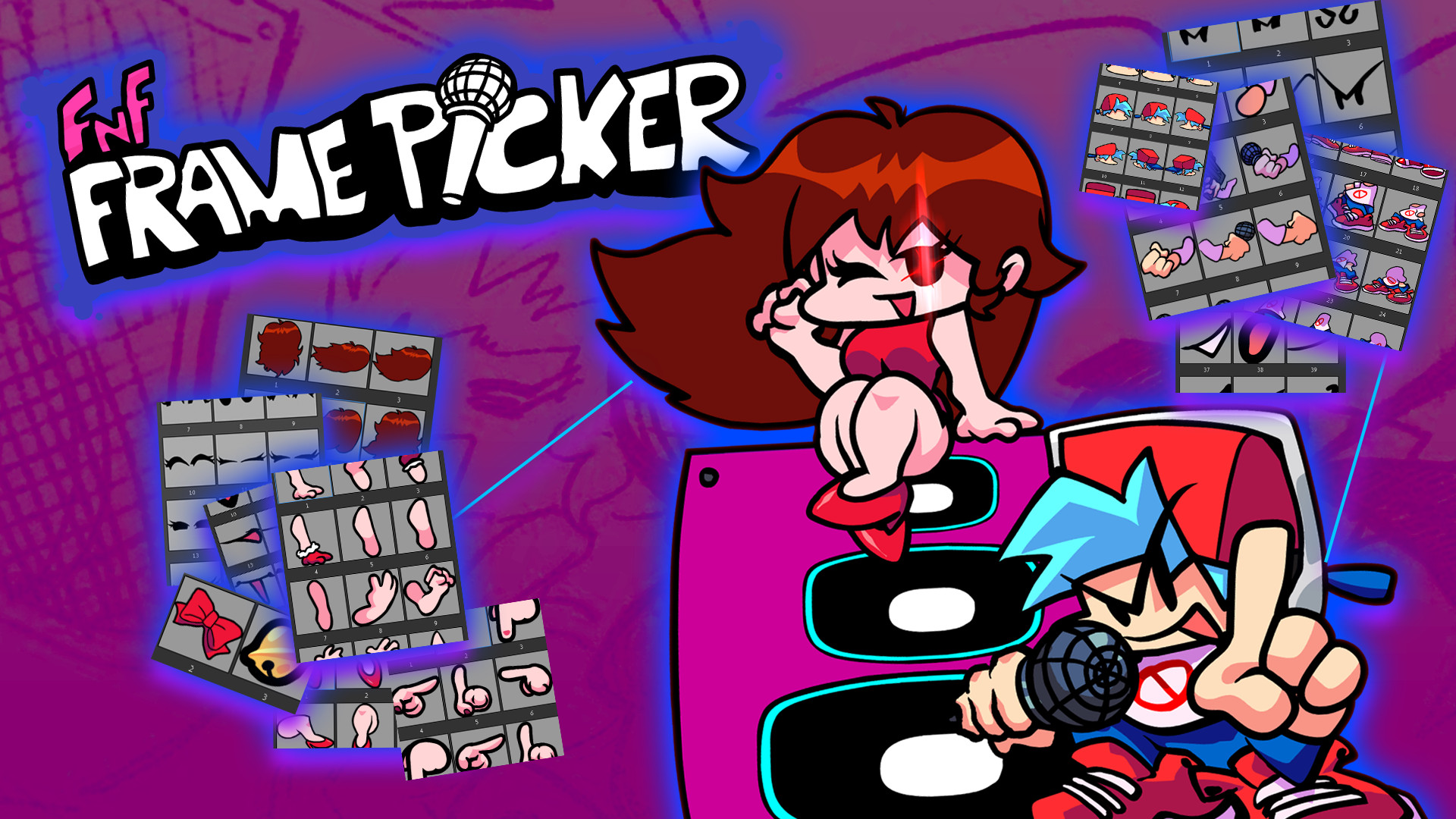 FNF Frame Picker v2.5.5 (1/2) Modding Tool for Friday Night Funkin' | FNF Modding Tools