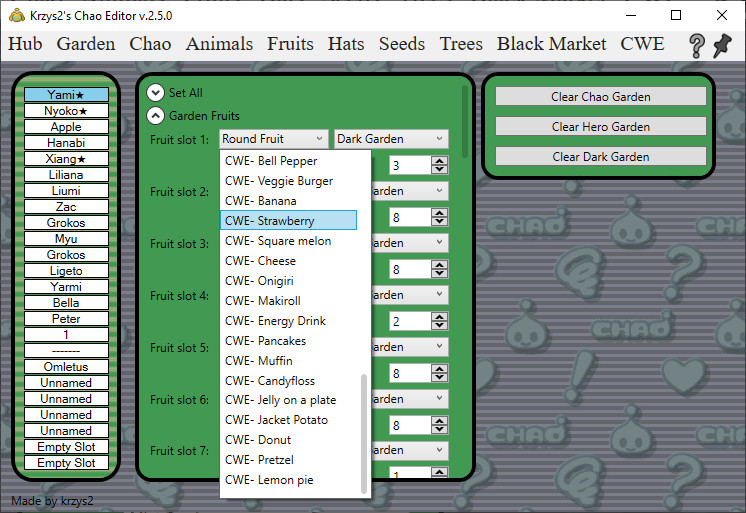 Krzys2's Chao Editor [Sonic Adventure 2] [Modding Tools]