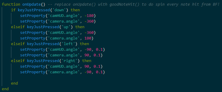 Rotate game screen on key press/note hit! [Friday Night Funkin ...
