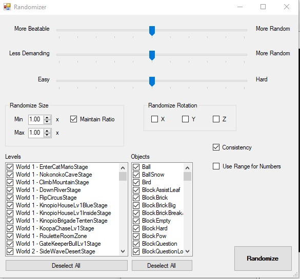 Object Randomizer (in Spotlight) Modding Tool for Super Mario 3D World ...