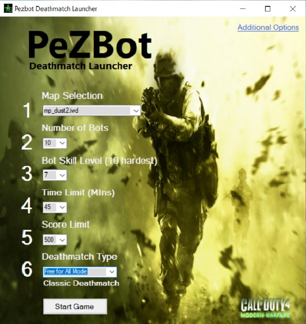 PeZBot Deathmatch Launcher Modding Tool for Call of Duty 4: Modern ...