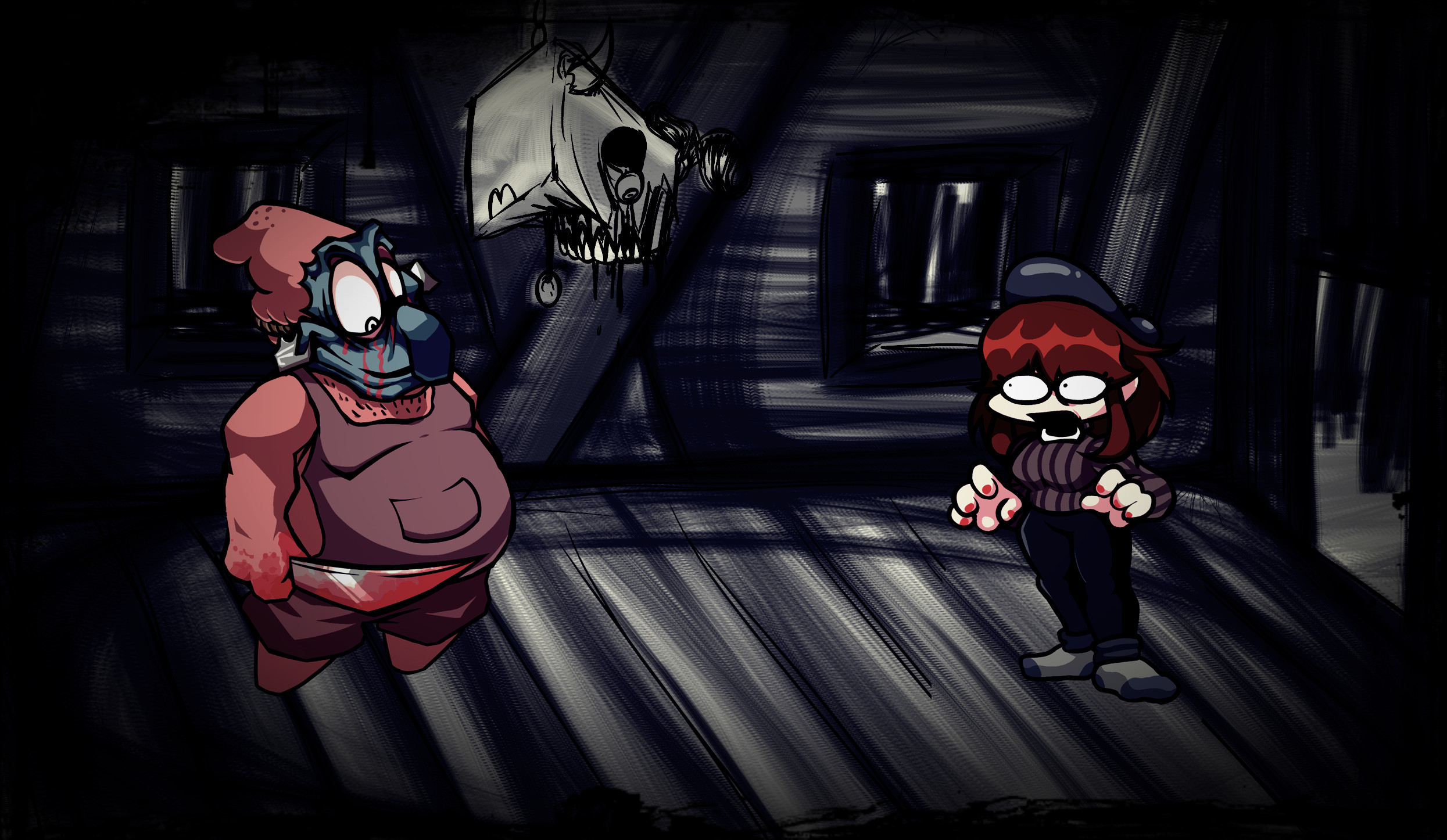 Horror Tale Patrick And GF DWP And Chromatic Scale Modding Tool for Friday Night Funkin' | FNF ...