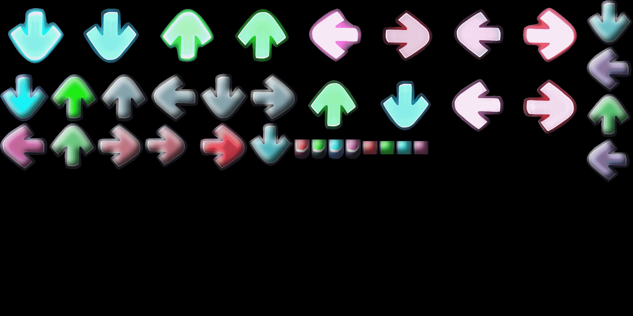 3D Noteskin Pack! Modding Tool for Friday Night Funkin' | FNF Modding Tools