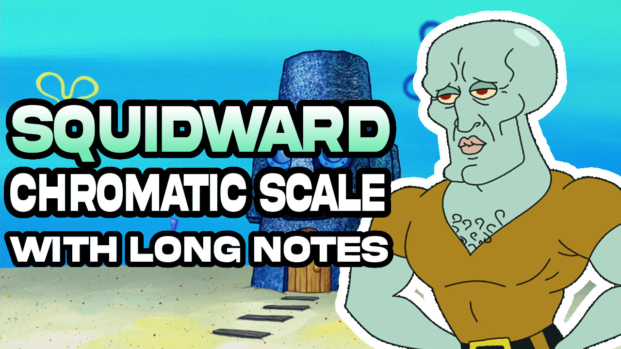Squidward Chromatic Scale (With long notes) [Friday Night Funkin ...