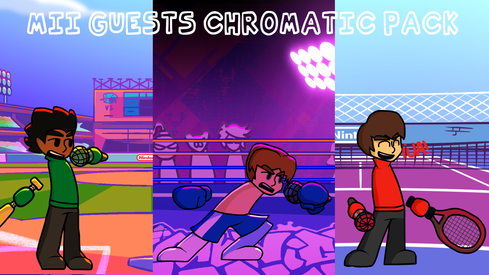 Tuned Mii Guests Chromatic Pack Modding Tool for Friday Night Funkin ...