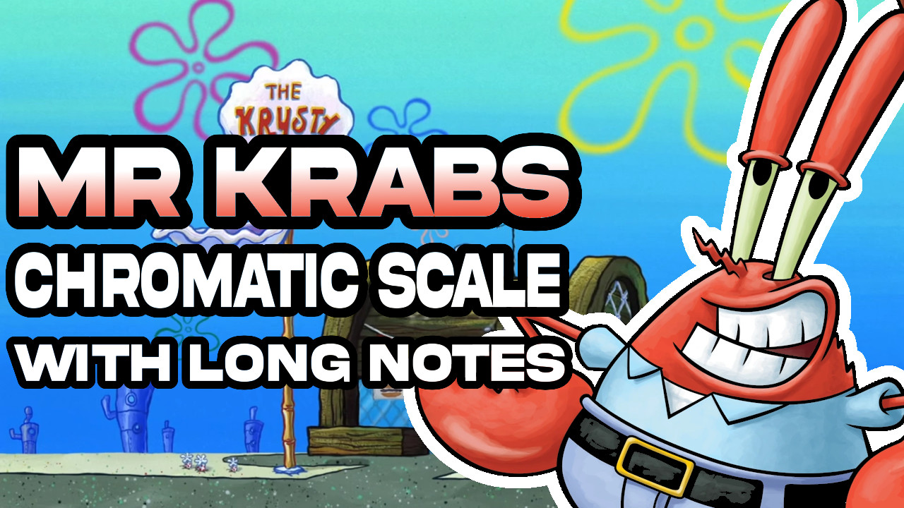 Mr. Krabs Chromatic Scale (With long notes) [Friday Night Funkin ...
