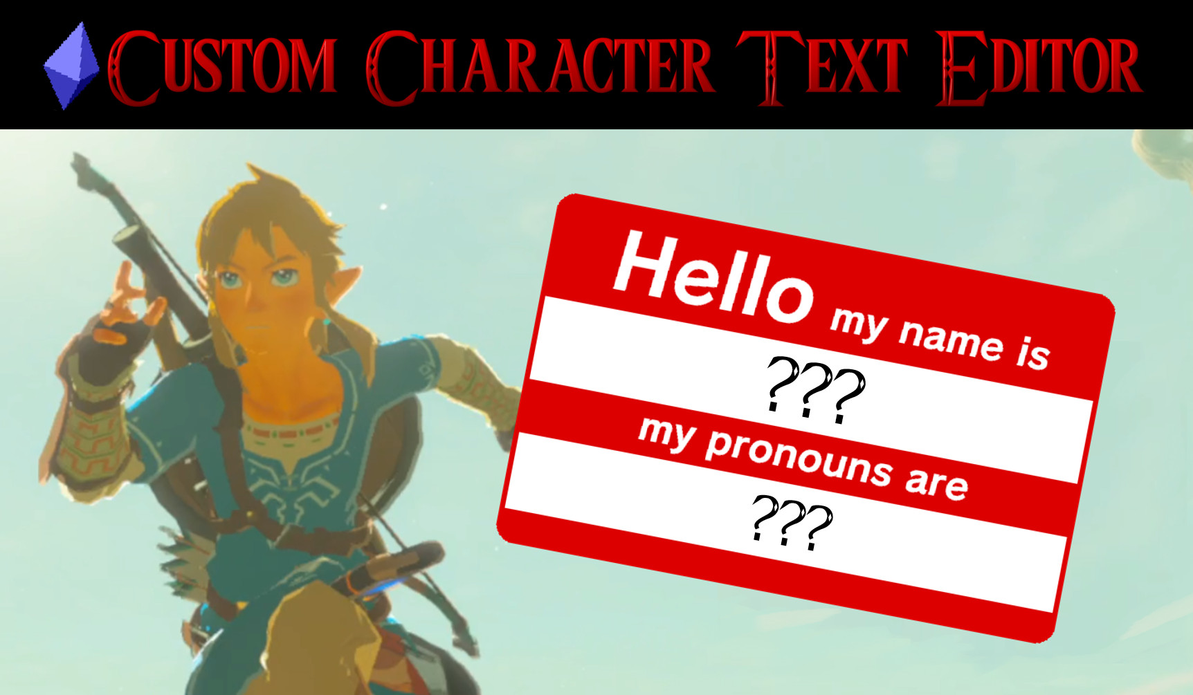 CCTE: Custom Character Text Editor Modding Tool for The Legend of Zelda ...