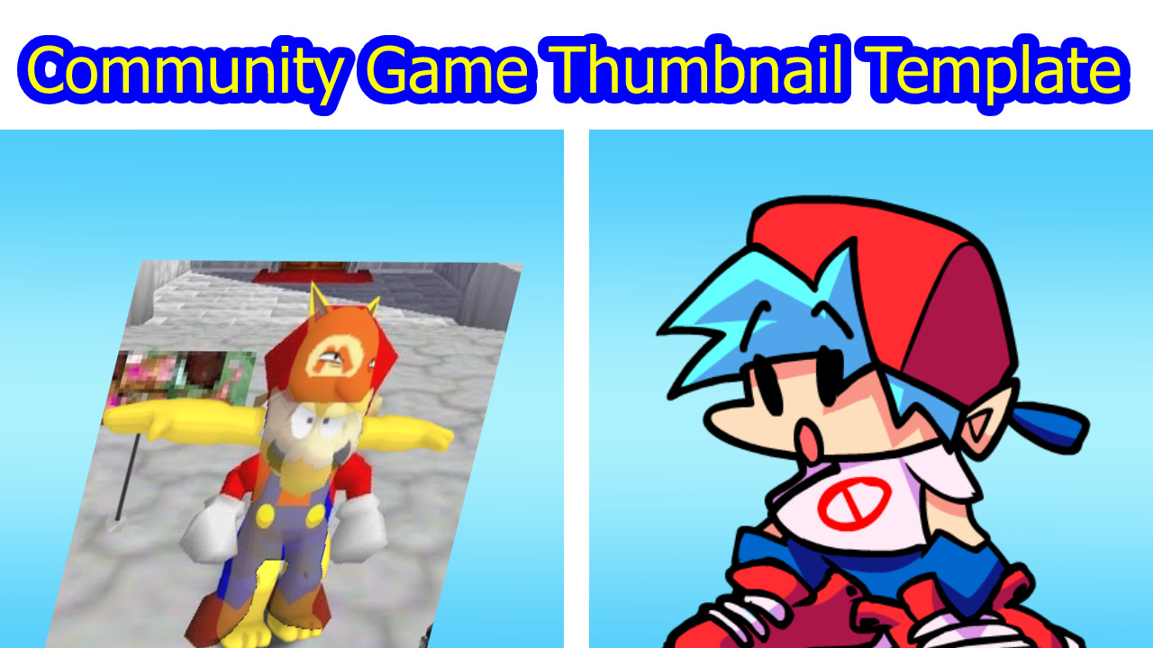 Community Game Thumbnail Template (Photopea Only) Modding Tool for Friday Night Funkin' | FNF ...
