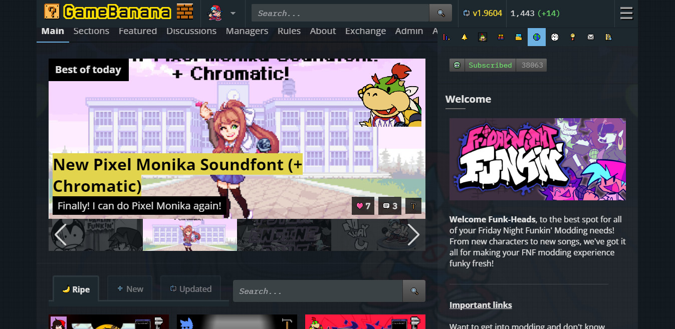 New Pixel Monika Soundfont (+ Chromatic) Modding Tool for Friday Night Funkin' | FNF Modding Tools
