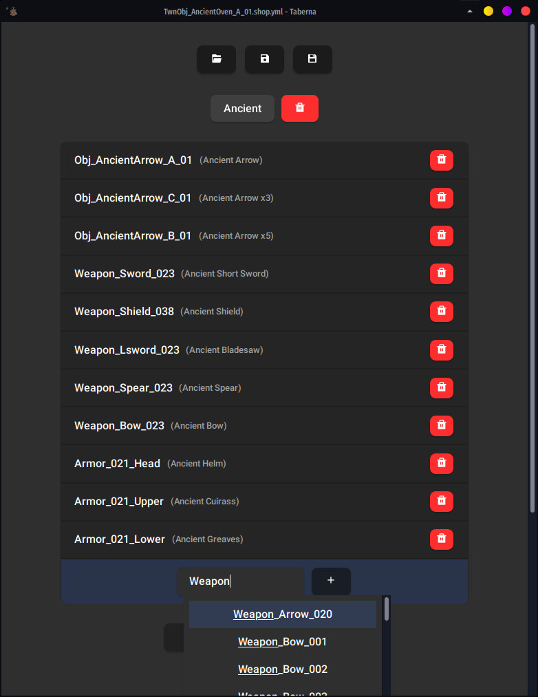 Taberna: Shop Table Editor Modding Tool for The Legend of Zelda: Breath ...