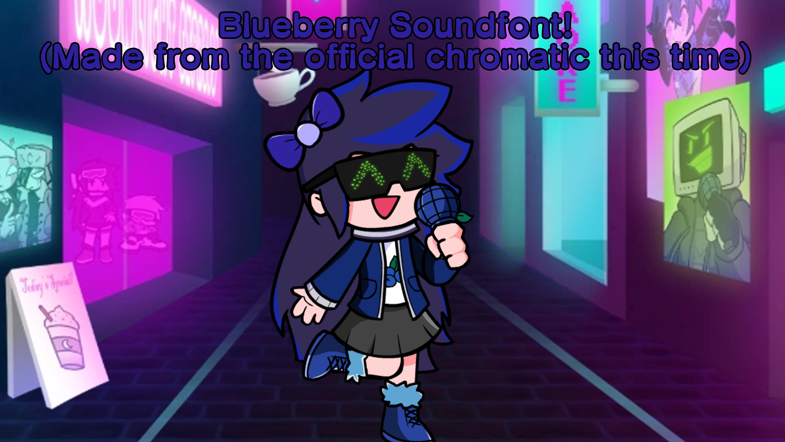 Blueberry (Official Chromatic Scale) Soundfont Modding Tool for Friday Night Funkin' | FNF ...