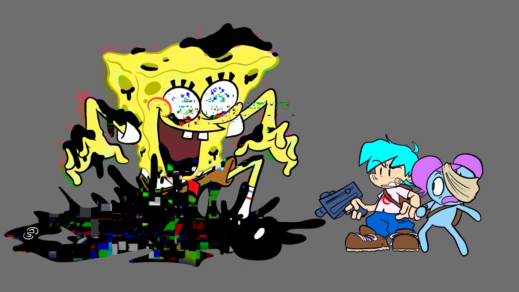 Corrupted Spongebob Chromatic! [Friday Night Funkin'] [Modding Tools]