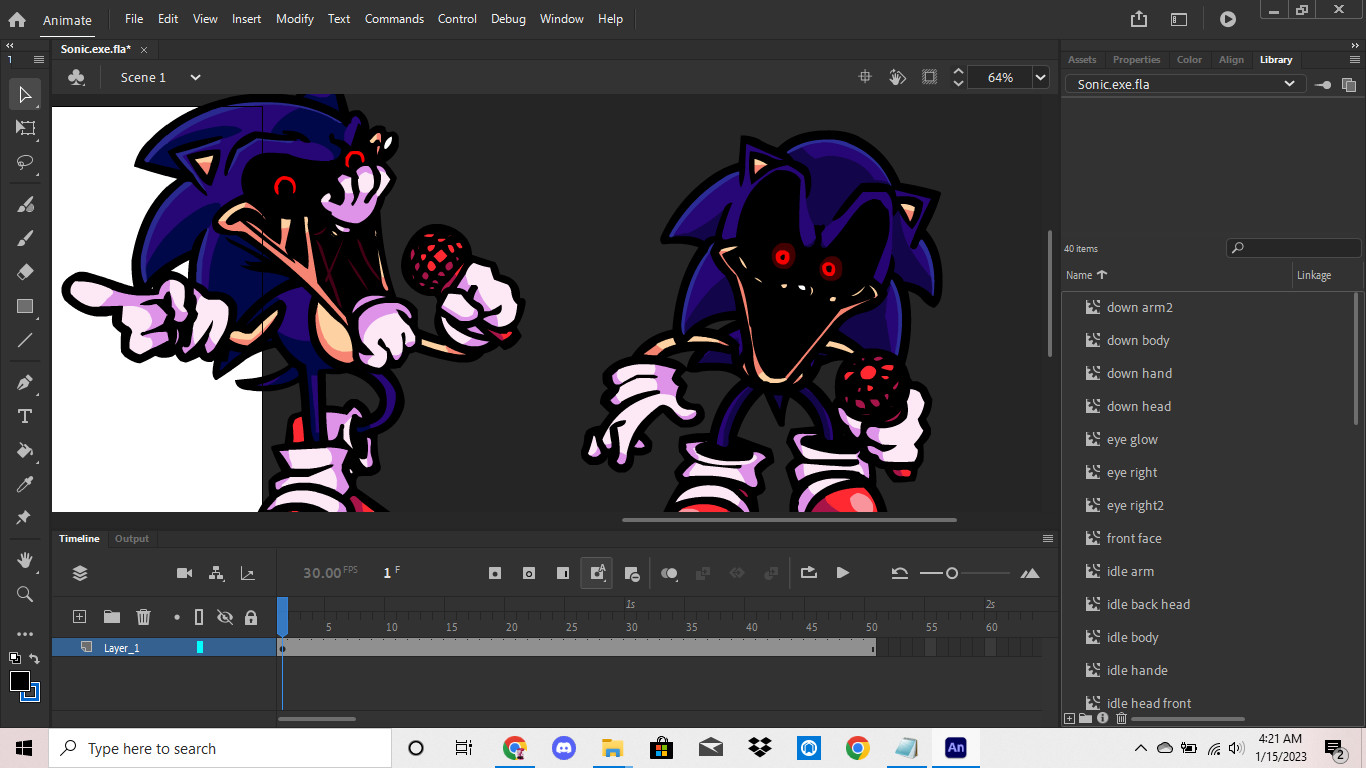 Sonic.exe 3.0 fla file remake Modding Tool for Friday Night Funkin ...