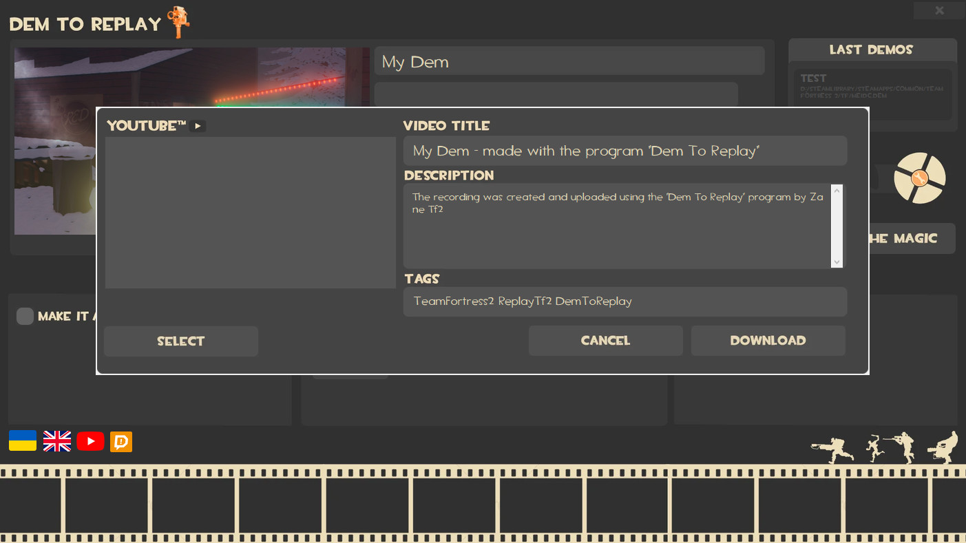 Dem To Replay [Team Fortress 2] [Modding Tools]