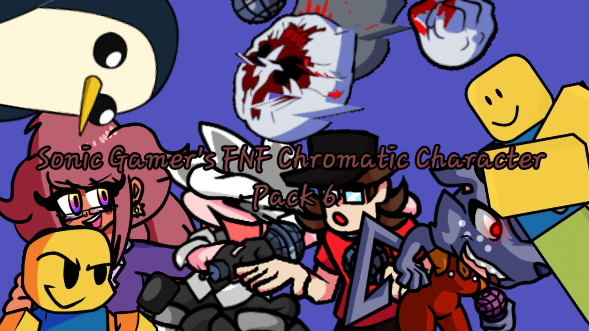 Sonic Gamers Fnf Chromatic Character Pack [friday Night Funkin