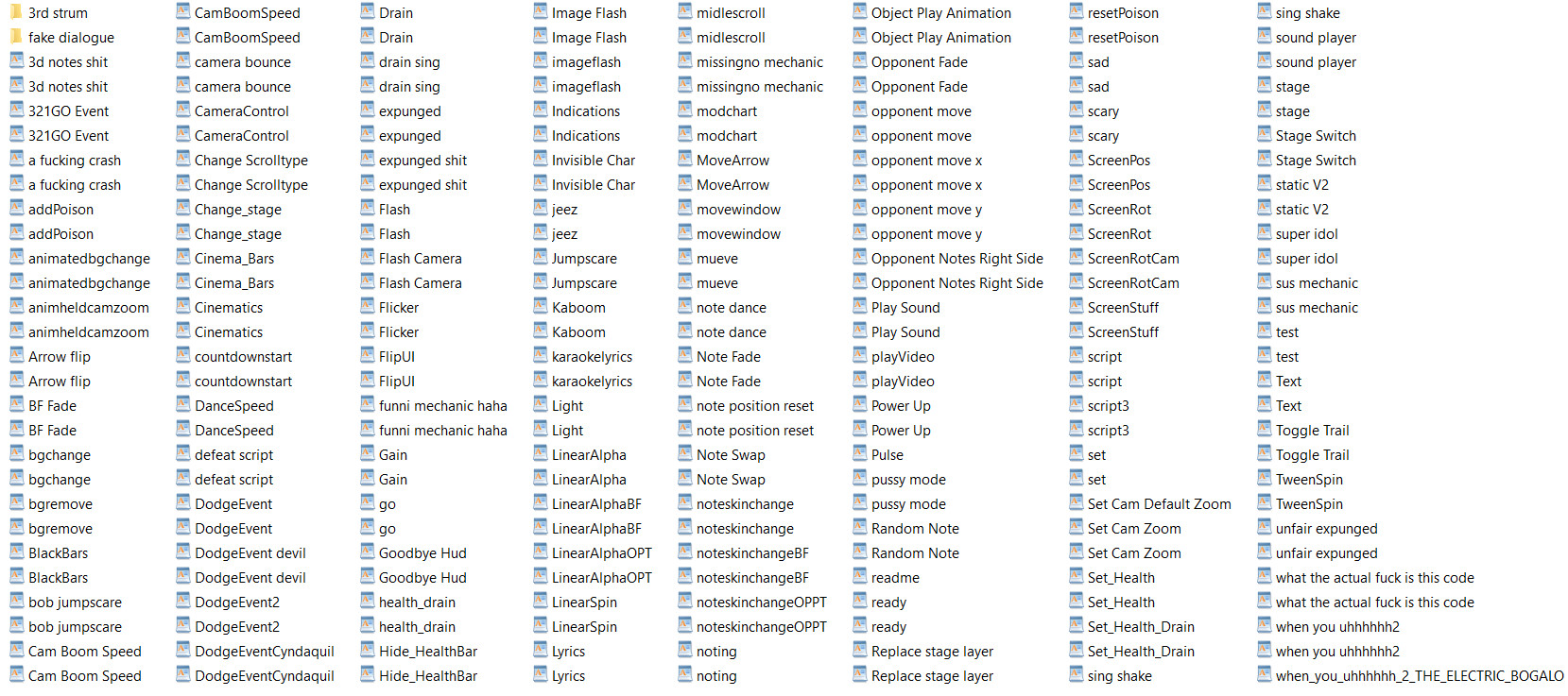 Script/Events Pack (for psych engine) [Friday Night Funkin'] [Modding Tools]