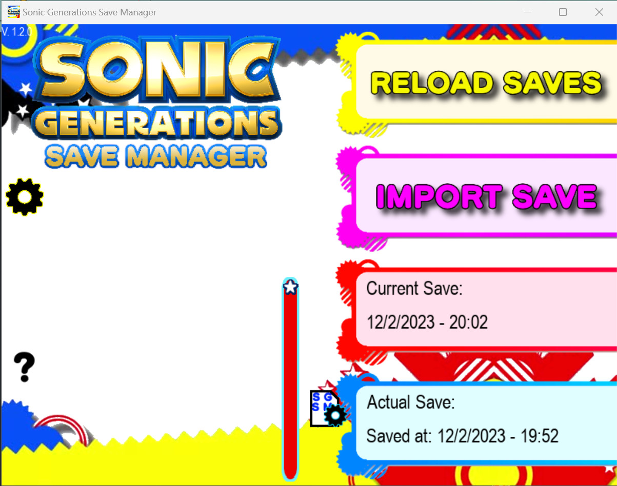 Sonic Generations Save Manager Modding Tool for Sonic Generations (2011 ...