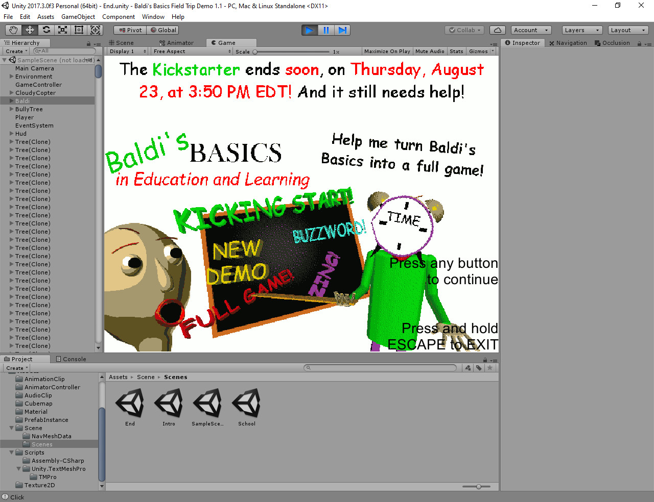 Baldis Basics Field Trip Demo Decompile V11 Modding Tool For Baldis Basics Baldi Modding