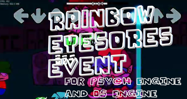 Rainbow Eyesores Event|for Psych and OS engine Modding Tool for Friday Night Funkin' | FNF ...