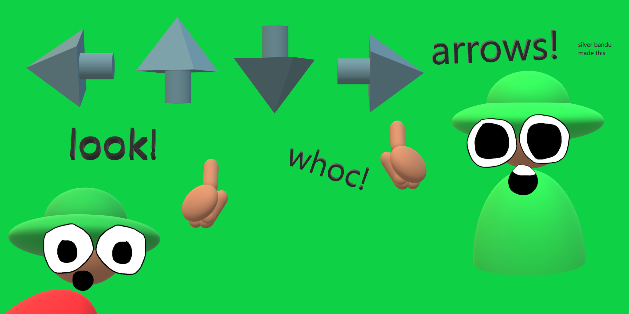 arrows and ready set go but 3D pack [Friday Night Funkin'] [Modding Tools]