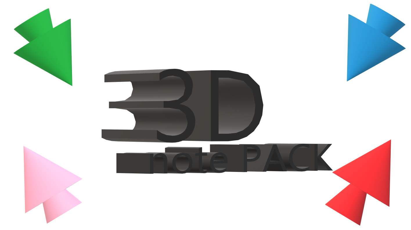 3d notes packs [Friday Night Funkin'] [Modding Tools]