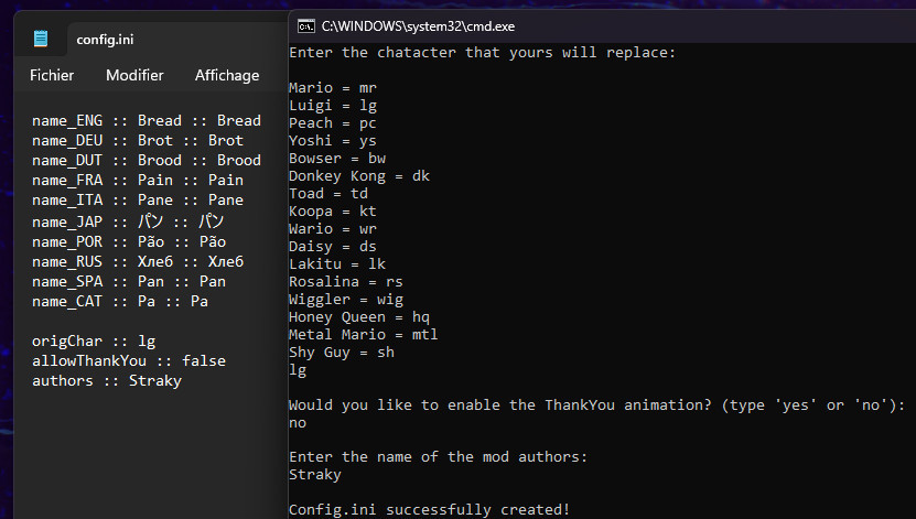 Config.ini creator Modding Tool for Mario Kart 7 | MK7 Modding Tools