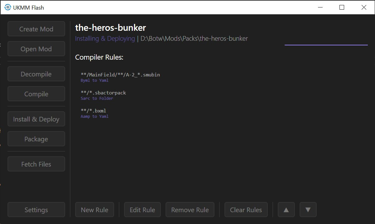 UKMM Flash Modding Tool for The Legend of Zelda: Breath of the Wild (WiiU) | BotW Modding Tools