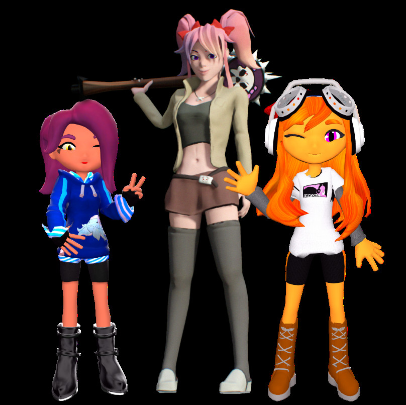 SMG4 Meggy, Desti, and Saiko voicebanks for FNF Modding Tool for Friday ...