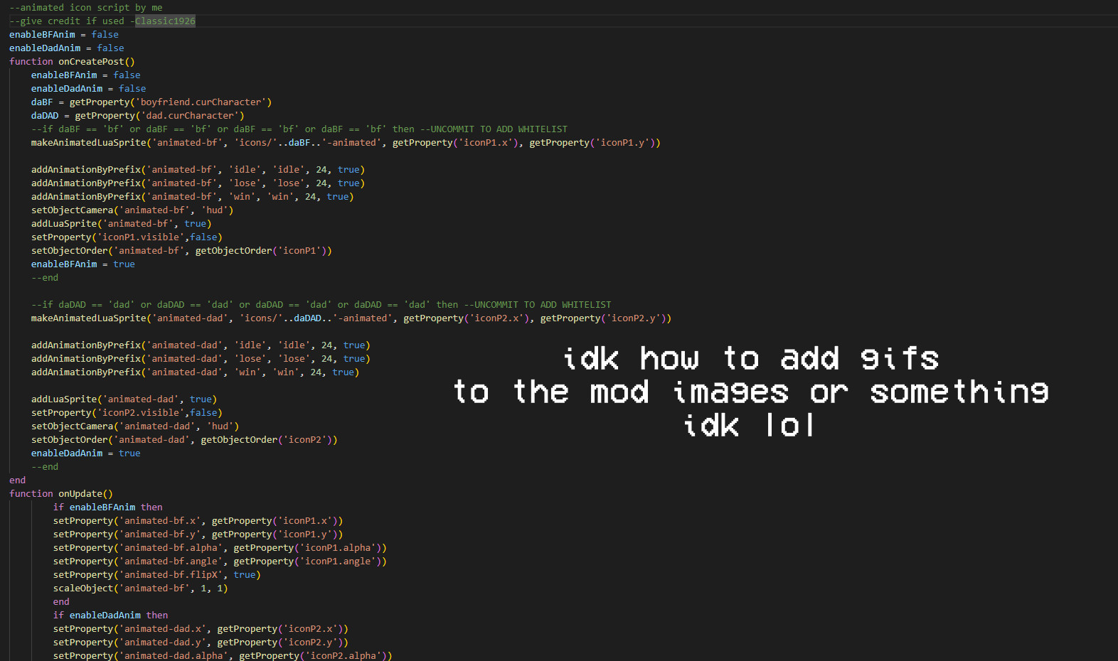 Animated Icon Script Modding Tool for Friday Night Funkin' | FNF ...