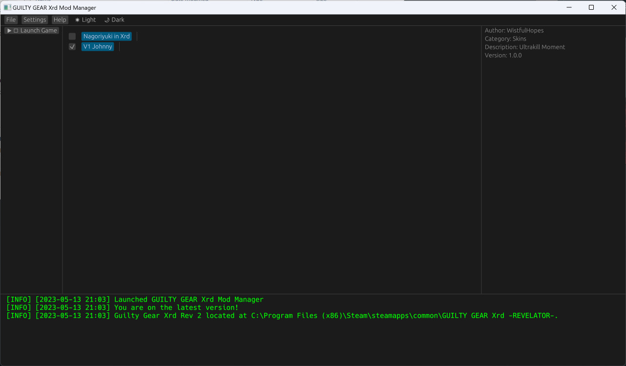 Guilty Gear Xrd Mod Manager [Guilty Gear Xrd Rev 2] [Modding Tools]