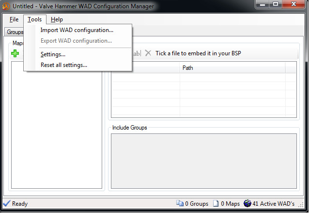 valve hammer WAD configuration manager Modding Tool for Goldsource ...