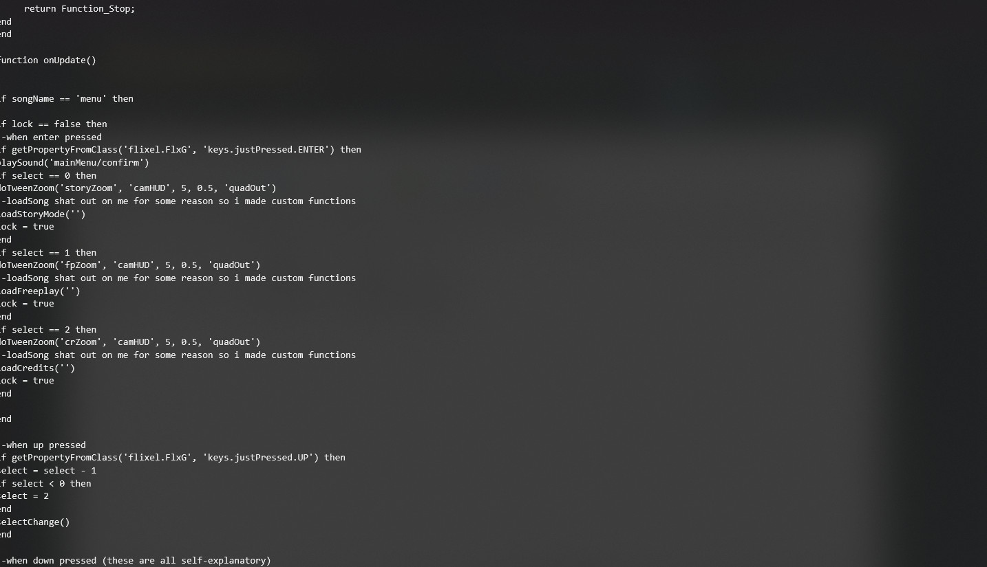 (LUA) Custom main menu Modding Tool for Friday Night Funkin' | FNF Modding Tools