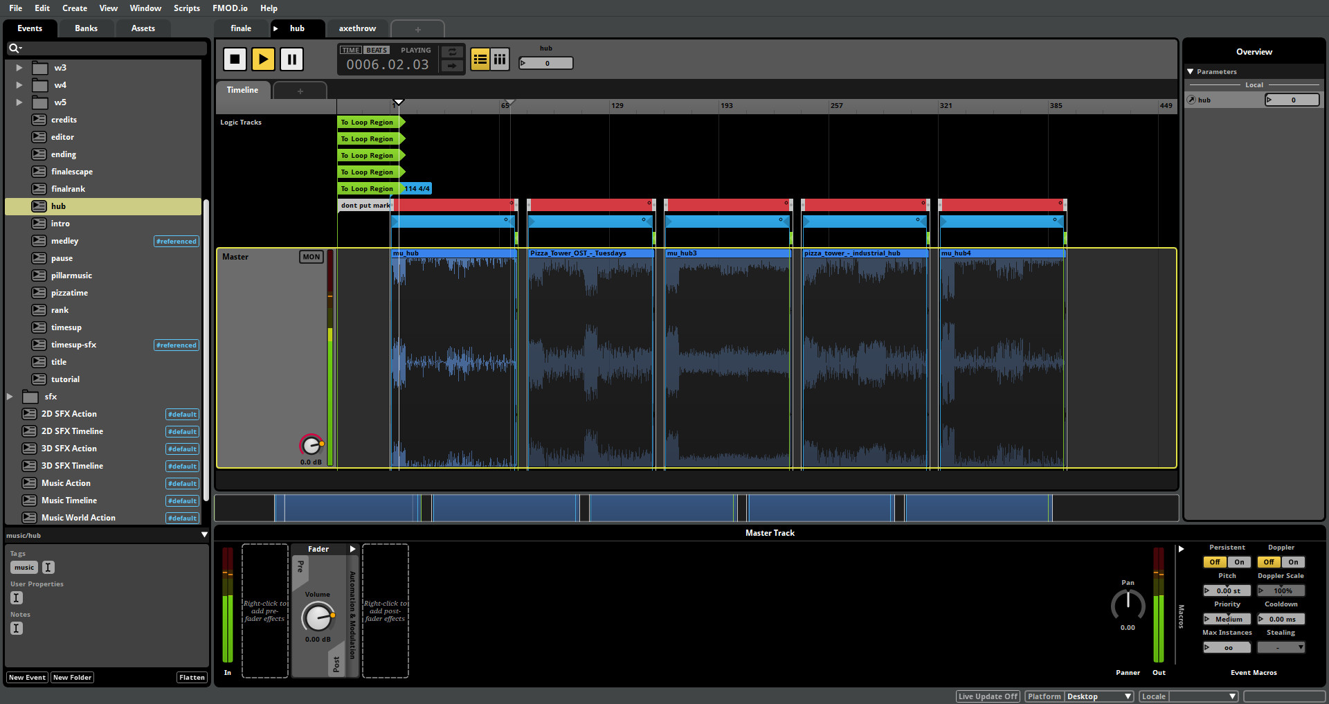 Pizza Tower FMOD Studio Project Recreation Tool Modding Tool for Pizza Tower | PT Modding Tools