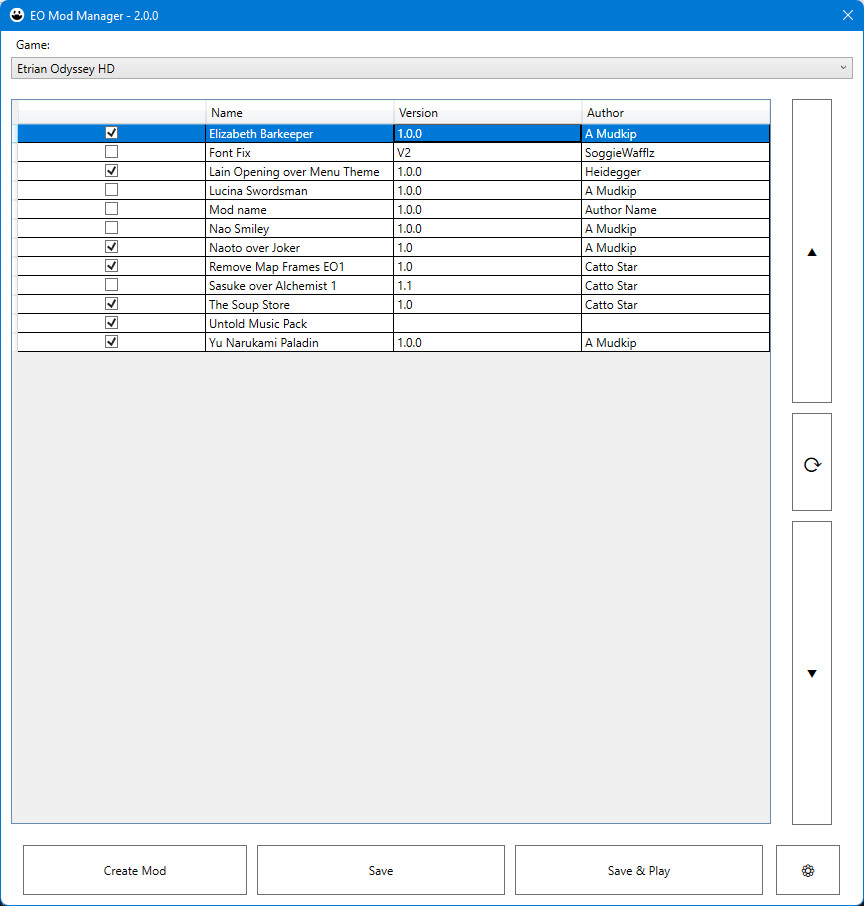 Etrian Odyssey Mod Manager Modding Tool for Etrian Odyssey HD | EOHD Modding Tools