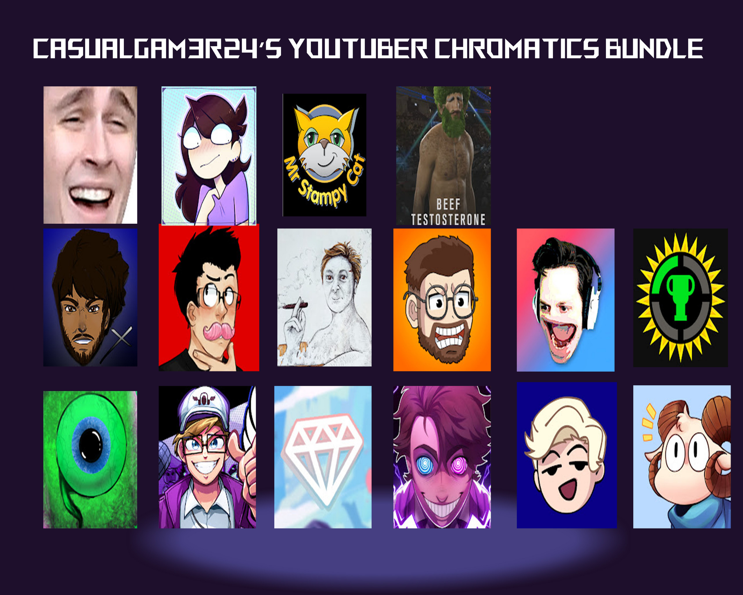 CasualGam3r24's Youtuber Chromatics Bundle Modding Tool for Friday ...