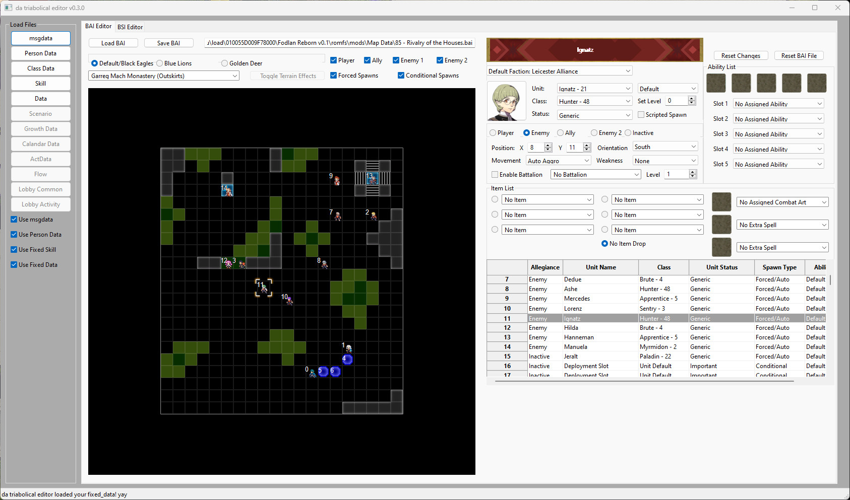 Triabolical Editor: Map/Text/Data Editor/Patcher Modding Tool for Fire ...