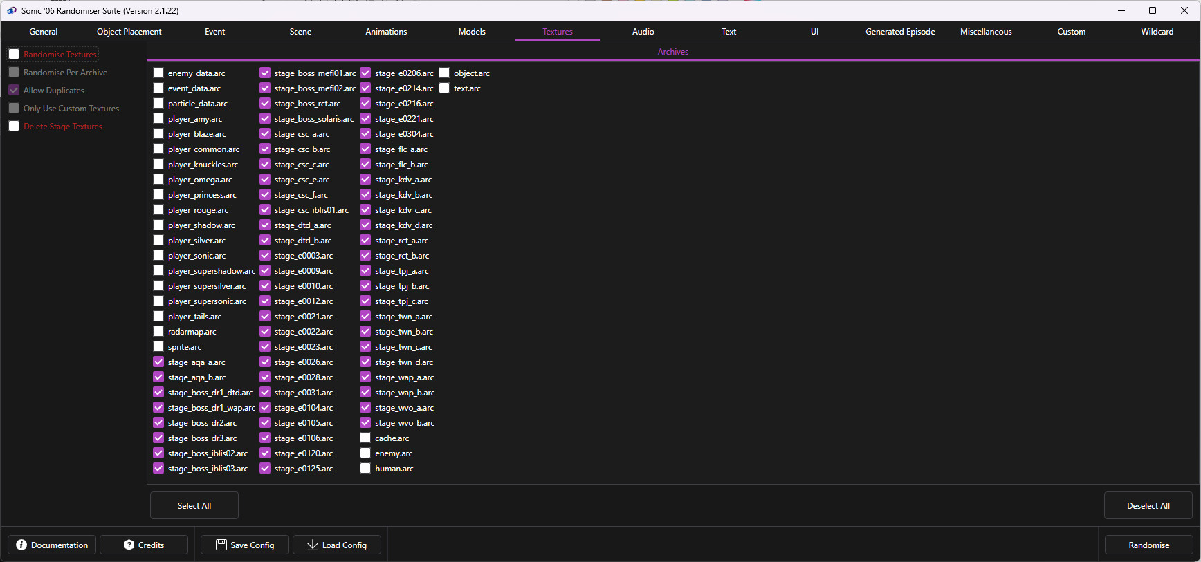 Sonic '06 Randomiser Suite Modding Tool for Sonic the Hedgehog (2006) | Sonic '06 Modding Tools