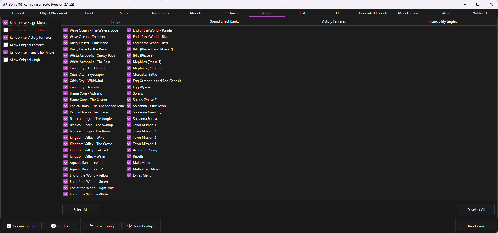 Sonic '06 Randomiser Suite Modding Tool for Sonic the Hedgehog (2006) | Sonic '06 Modding Tools