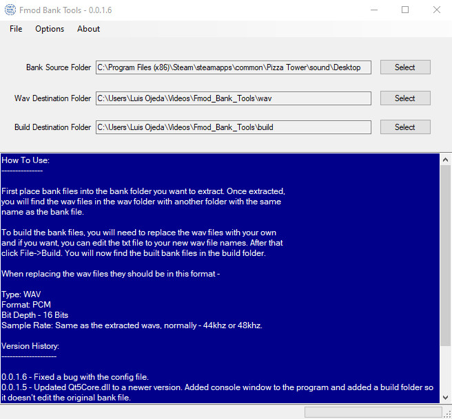 Newer FMOD Bank Tools Modding Tool for Pizza Tower | PT Modding Tools