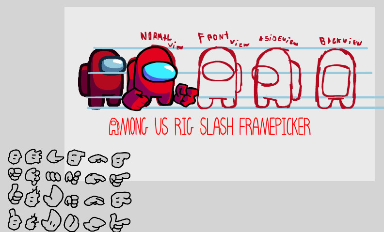 AMONG US RIG/FRAMEPICKER FOR ANIMATIONS! Modding Tool for Among Us ...
